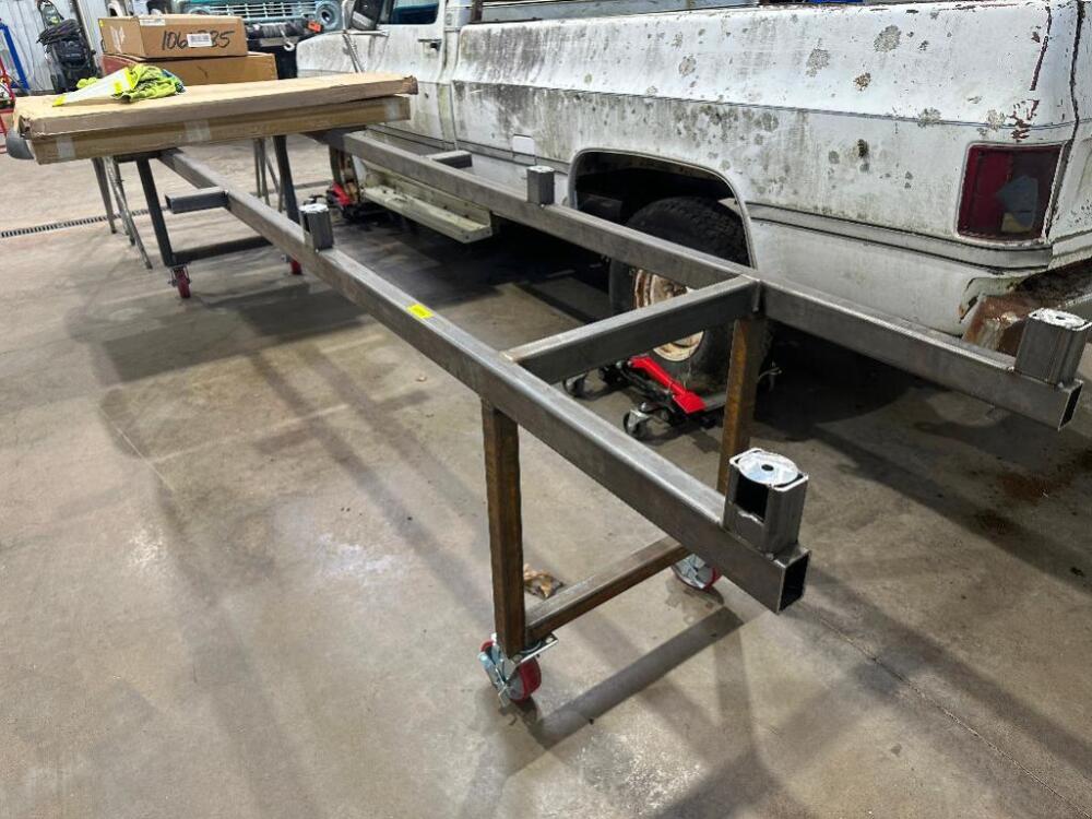 HEAVY DUTY MOBILE SHOP BODY CART / FABRICATION STAND