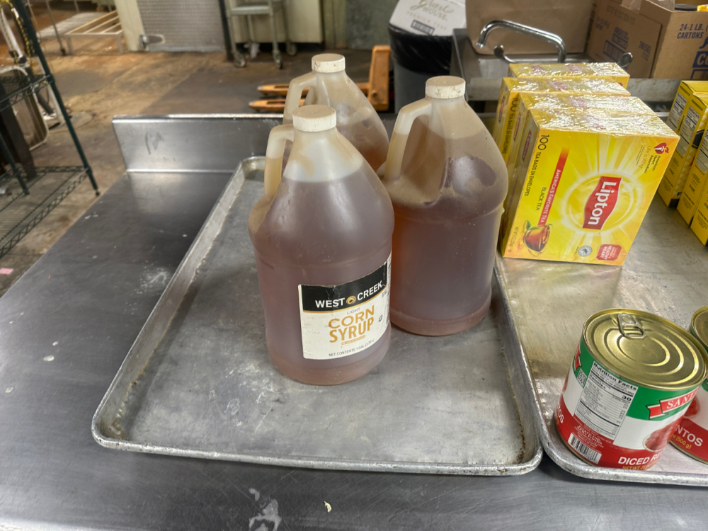 (1) LOT OF ASSORTED FOOD SUPPLIES.