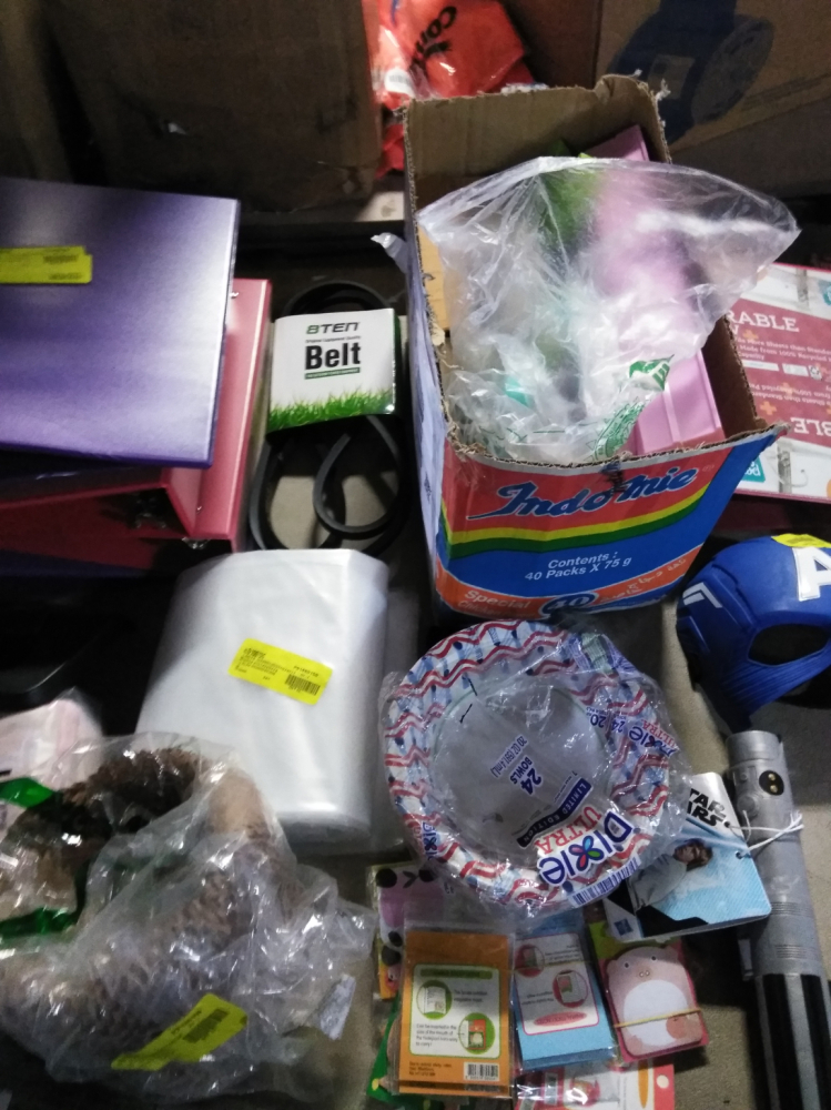 (1) TABLE OF MISC ITEMS