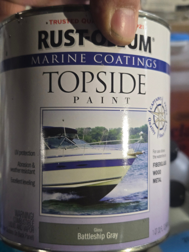 (3) BATTLESHIP GREY TOPSIDE PAINT