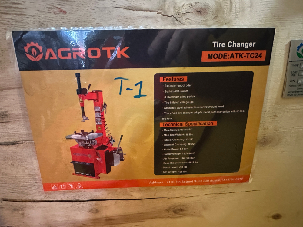 2026 AGT ATK-TC24 TIRE CHANGER (NEW) IS A PROFESSIONAL-GRADE MACHINE ...