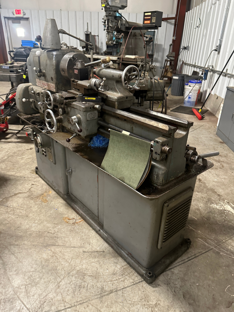13 X 40 HARRISON M300 TOOLROOM LATHE EQUIPPED WITH 3-JAW CHUCK, INCH ...