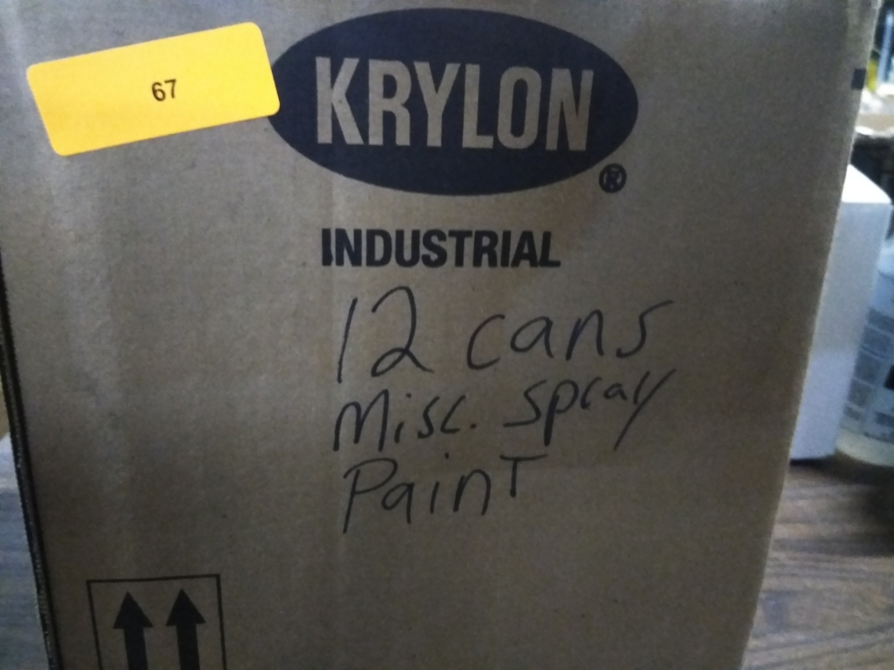 (12) MISC CANS OF SPRAY PAINT