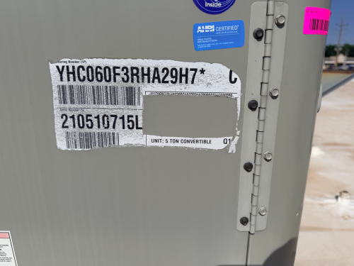 TRANE PRECEDENT 5 TON GAS/ELECTRIC ROOFTOP HVAC PACKAGE UNIT
