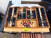 (2) PARTIAL OPTICAL TRIAL LENS SETS IN WOODEN STORAGE CASES. INCLUDES ...